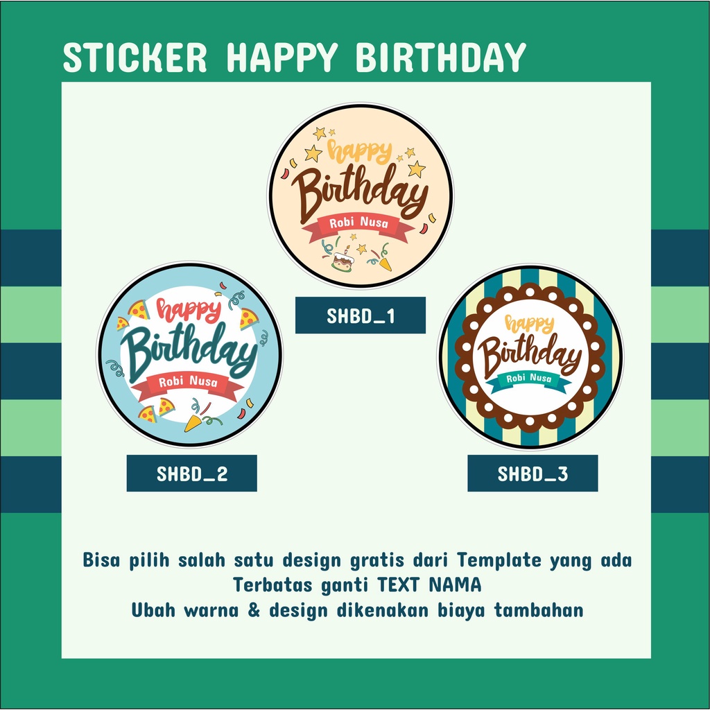Jual Sticker Ulang Tahun / Sticker Happy Birthday | Shopee Indonesia