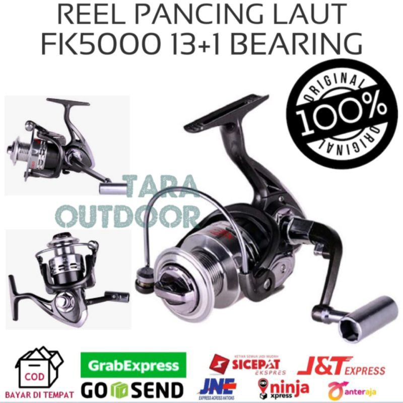 Jual reel pancing bagan laut 5000 13+1 bearing | Shopee Indonesia