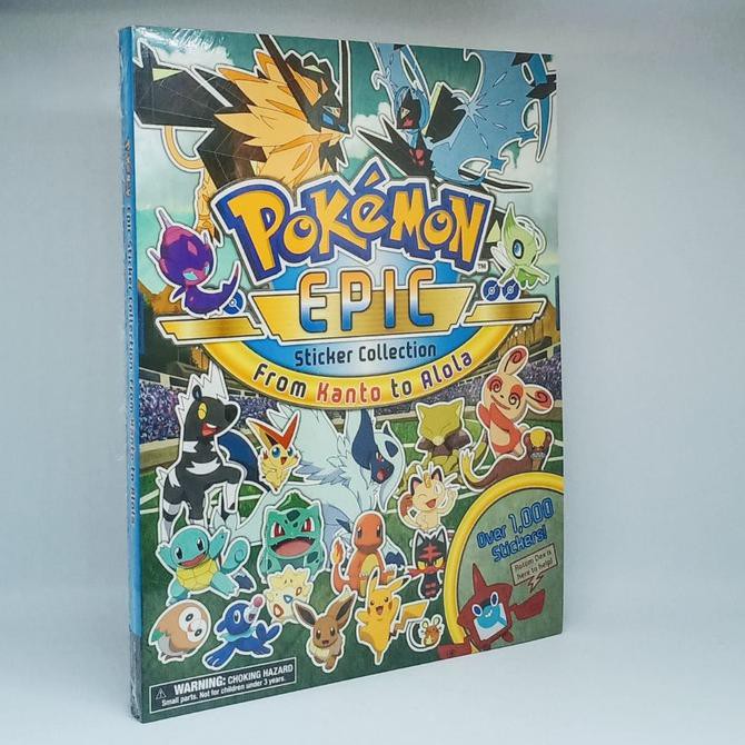 Jual Buku Import Pokemon Epic Sticker Collection:Ftom Kanto To Alola ...