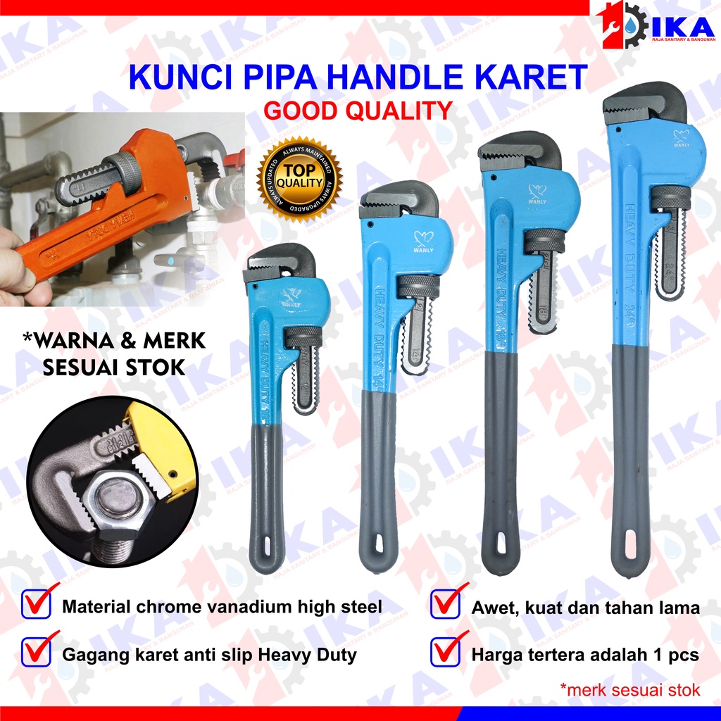 Jual KUNCI PIPA / PIPE WRENCH GAGANG KARET KUALITAS BAGUS MURAH ...