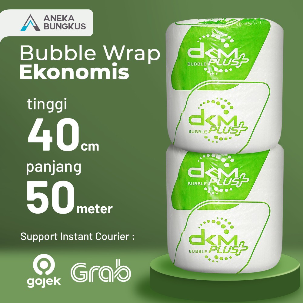 Jual Plastik Bubble Wrap/Babel Wrap DKM+ 40cm x 50m Bubble Wrap ...