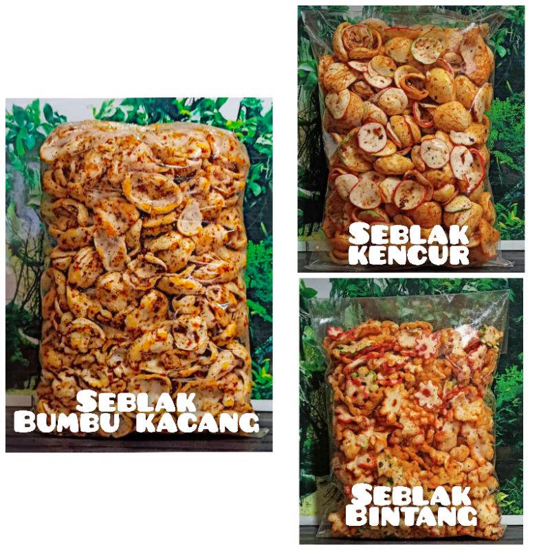 Jual TERMURAH snack kiloan / aneka macam krupuk seblak / seblak bintang ...