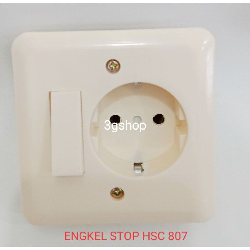 Jual SAKLAR ENGKEL+STOP KONTAK IB 807 HSC | Shopee Indonesia