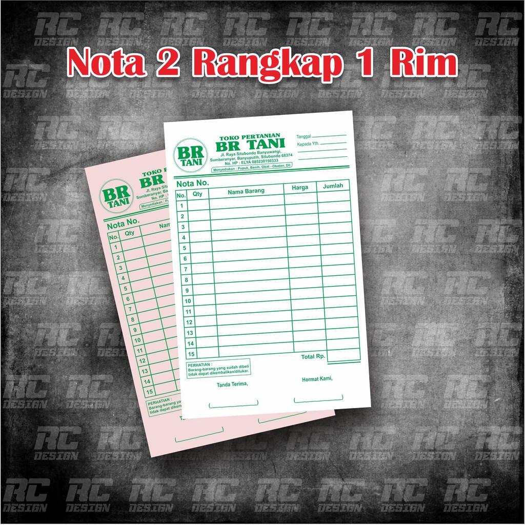 Jual NOTA 2 RANGKAP NCR 1 RIM | Shopee Indonesia