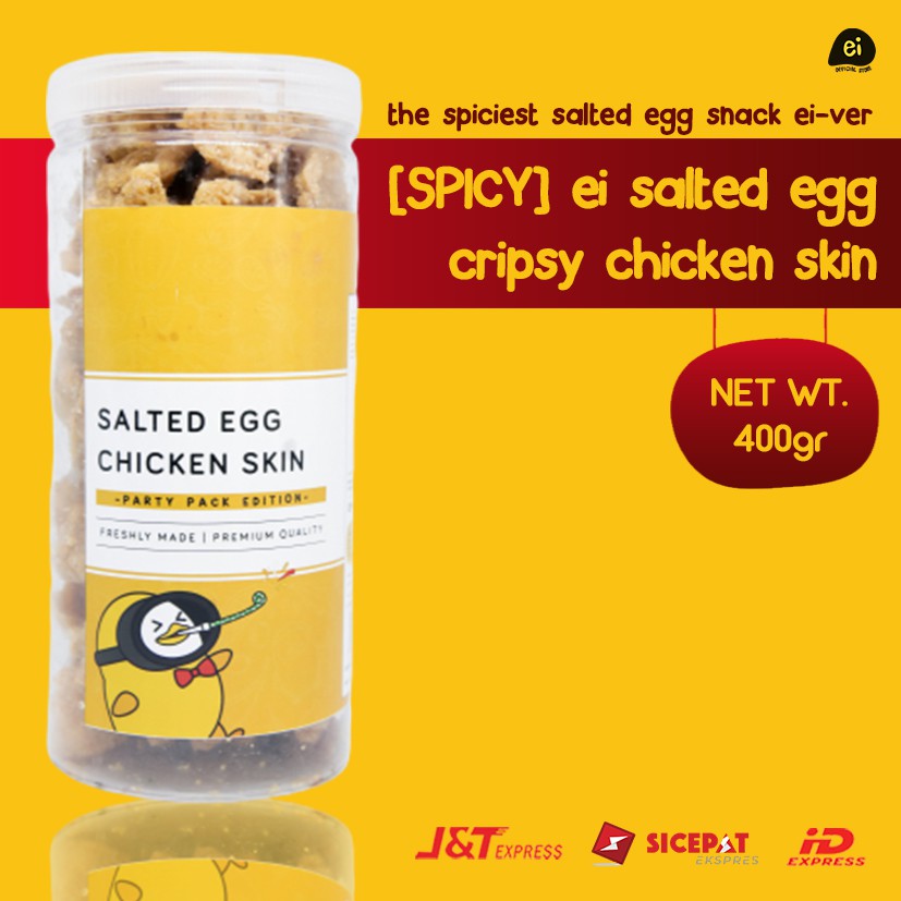 Jual Ei Spicy Salted Egg Chicken Skin Party Pack | Shopee Indonesia