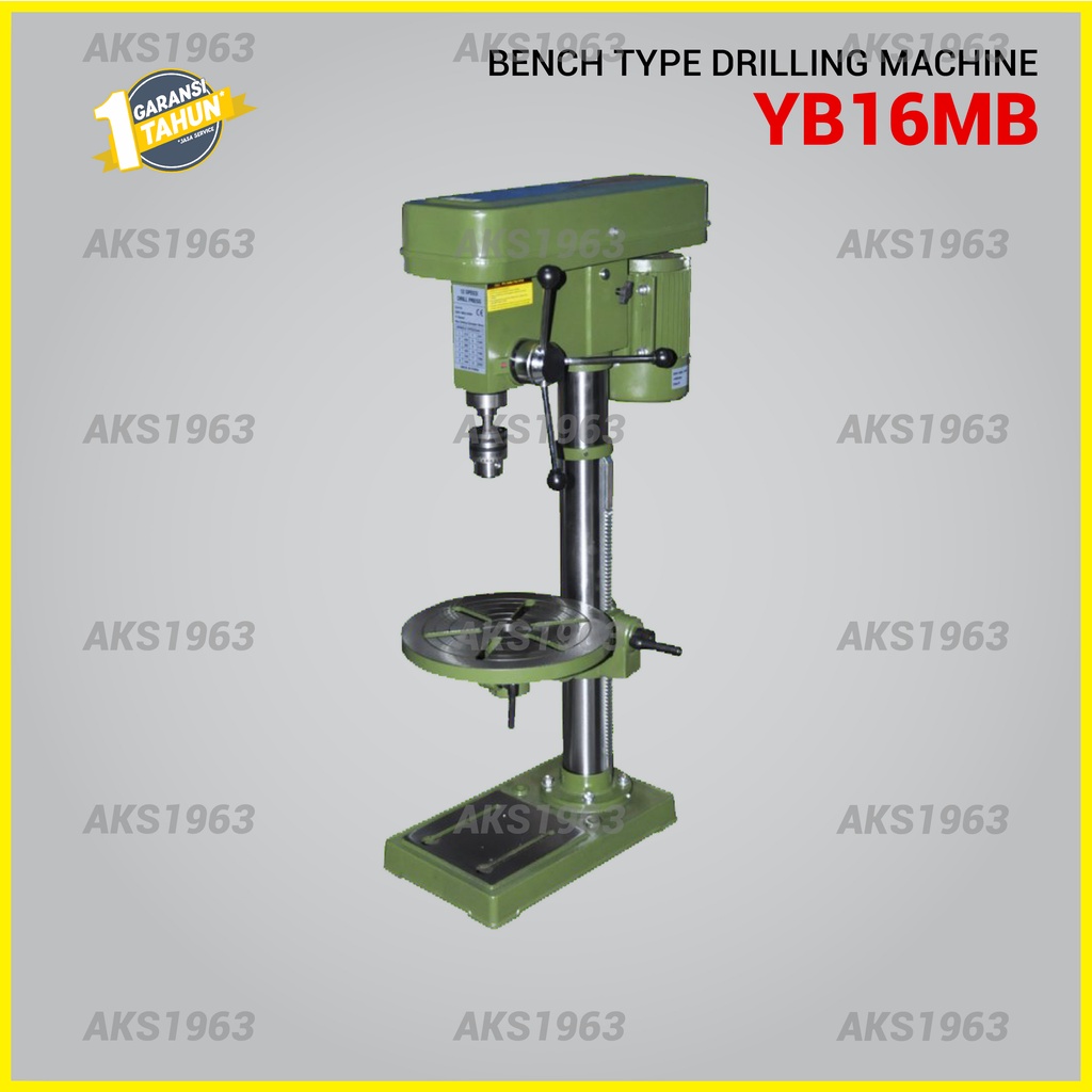 Jual Bench Drilling Machine Mesin Bor Ukuran 16mm 2220Rpm 550W AKS ...