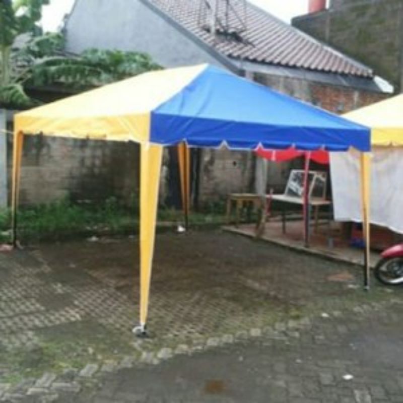 Jual Atap terpal tenda cafe piramid kerucut ukuran 2x3 | Shopee Indonesia