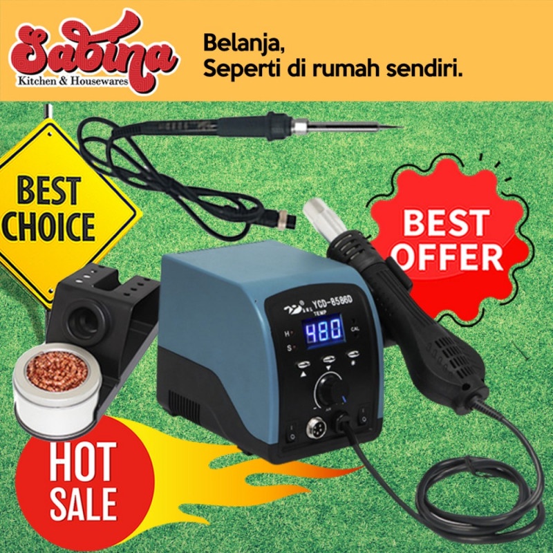 Jual Heat Gun Hot Air Blower Solder Set Station Desoldering Kit 750W ...