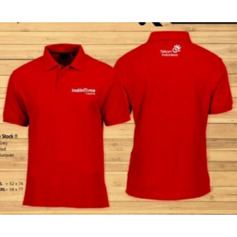 Jual Kaos indi home Telkom kaos Indihome Telkom full bordir kaos polo ...