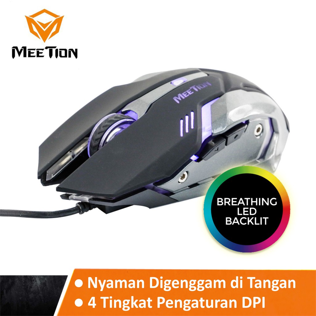 Jual Meetion MT-M915 Mouse Gaming Breathing LED Backlit / Mouse Gaming RGB Murah / Mouse Gaming ...