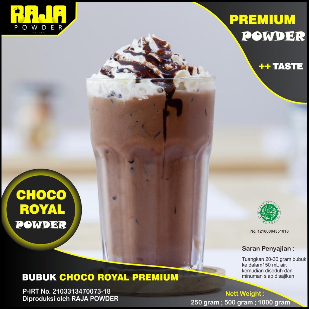 Jual Bubuk Choco Royal Bubuk Minuman Choco Royal Powder 500 gram ...
