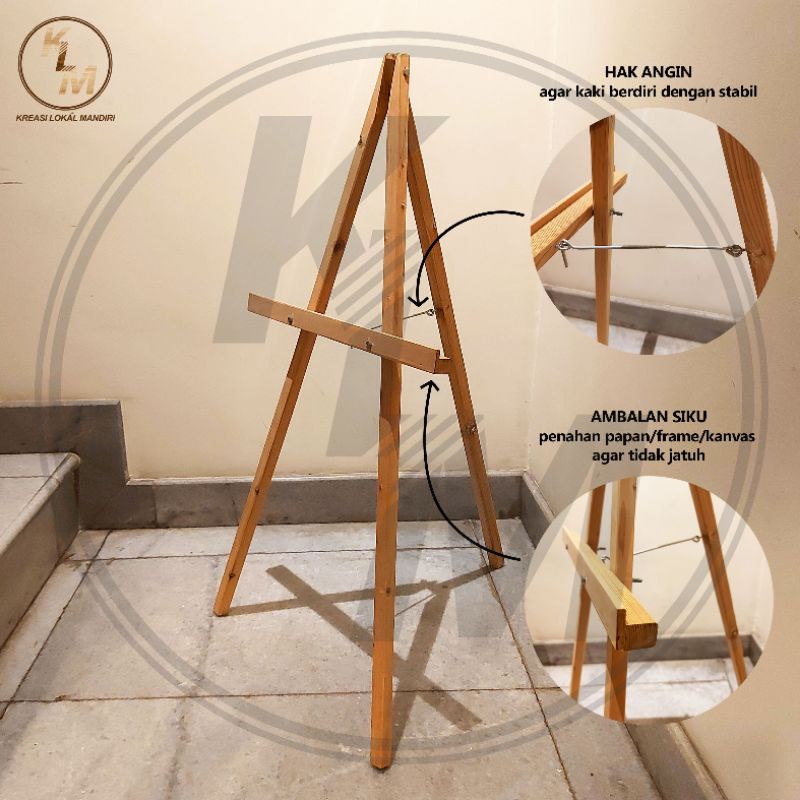 Jual Frame standing papan bunga kertas 52x105 cm dudukan lukisan ...