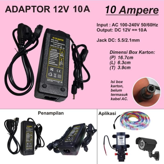Jual Adaptor 10A 12V | Shopee Indonesia