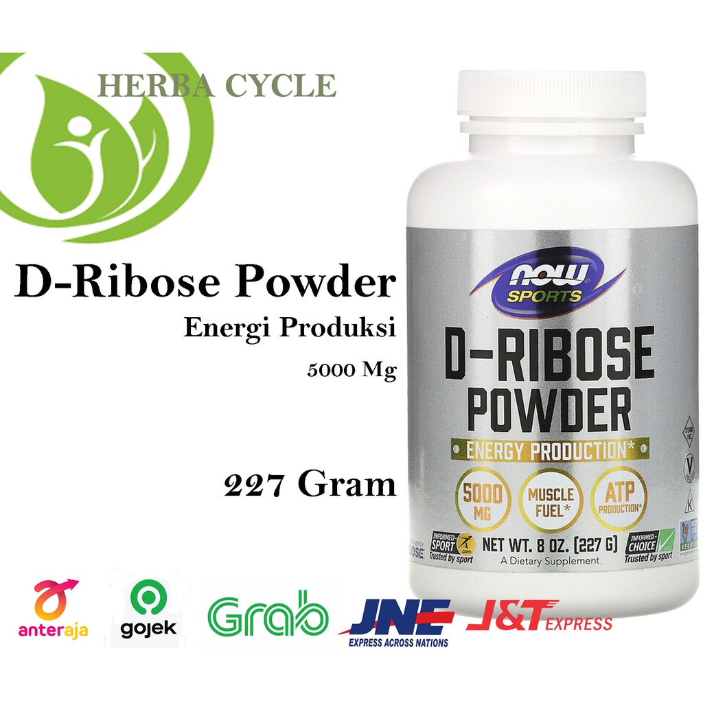 Jual Now Sports D-Ribose Powder (227g) Produksi Energi Supplemen ...