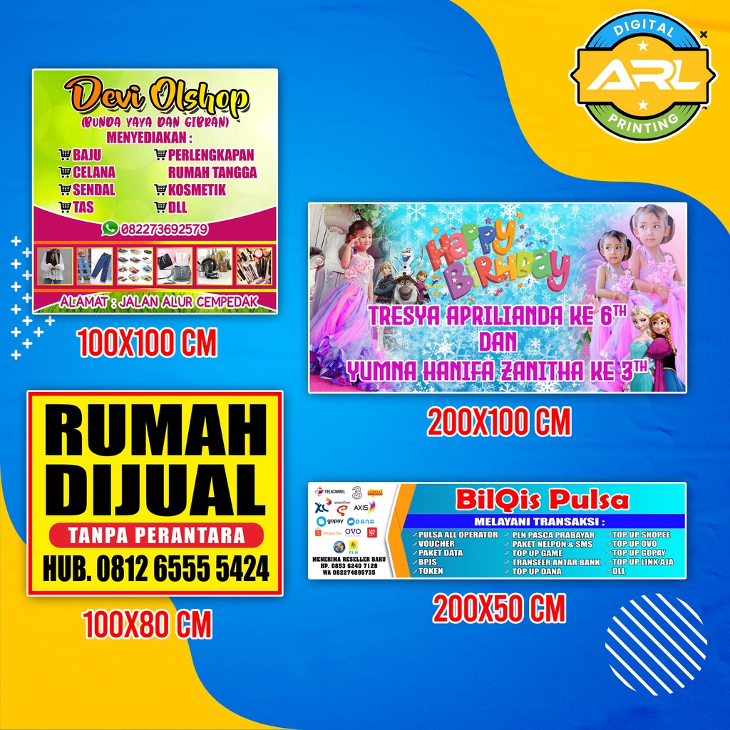 Jual CETAK SPANDUK / BANNER / BACKDROP / BACKROUND | Shopee Indonesia