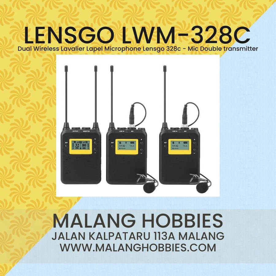 Jual LENSGO LWM-328C Dual Wireless Microphone Double transmitter | Shopee Indonesia