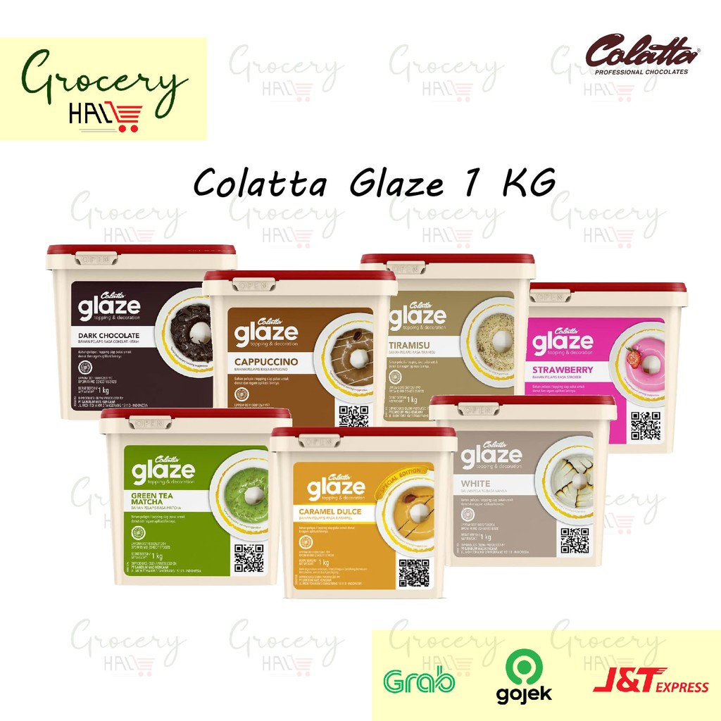 Jual COLATTA DIP GLAZE 1 KG (DARK / VANILLA / TIRAMISU / GREENTEA ...