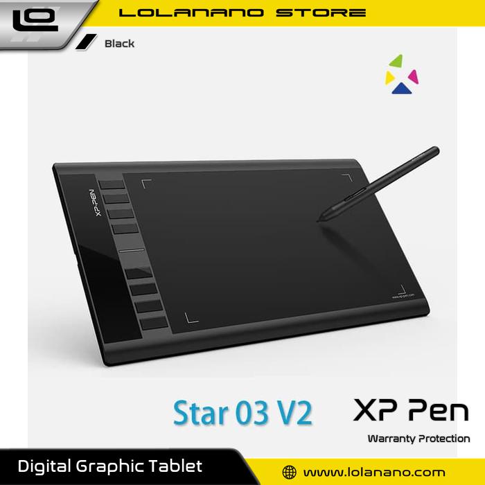 Jual XP-Pen Star 03 V2 Graphics Digital Drawing Tablet with Passive Pen ...