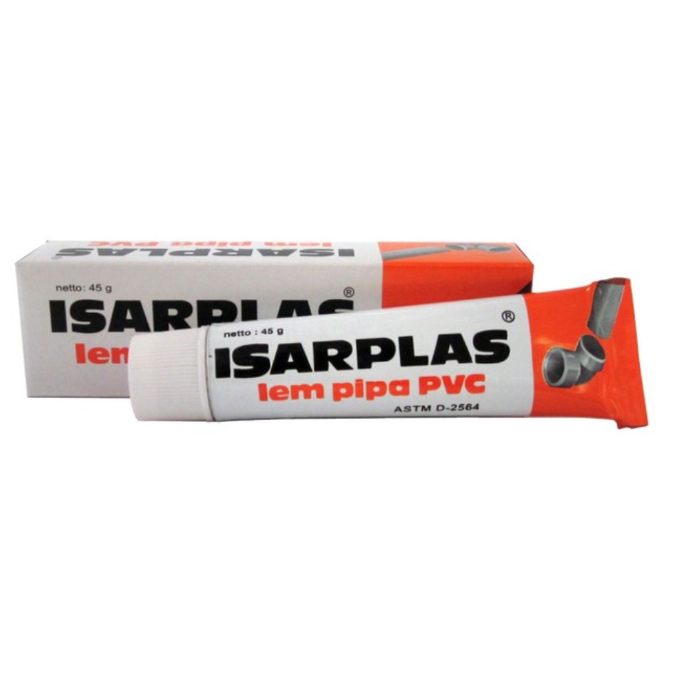 Jual Lem Pipa ISARPLAS / Lem Pipa PVC / Lem Paralon Tube 45g | Shopee Indonesia