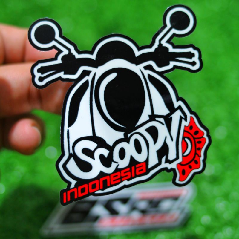 Jual sticker scoopy indonesia printing | Shopee Indonesia