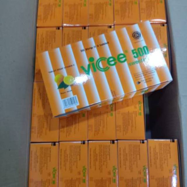 Jual Vicee jeruk 1 Box isi 25 strip (100 tablet) | Shopee Indonesia
