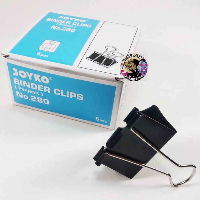 Jual [PAK KECIL] BINDER CLIP BESAR JOYKO 280 (6 PCS)* | Shopee Indonesia