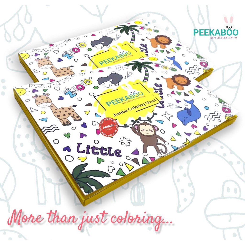 Jual Jumbo Coloring Sheet "PEEKABOO" | Shopee Indonesia