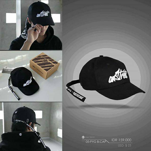 Jual TOPI HITAM ONSTREET PYG-TRAP BASEBALL CAP BLACK | Shopee Indonesia