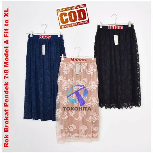 Jual ROK RENDA BRUKAT FULL | Shopee Indonesia