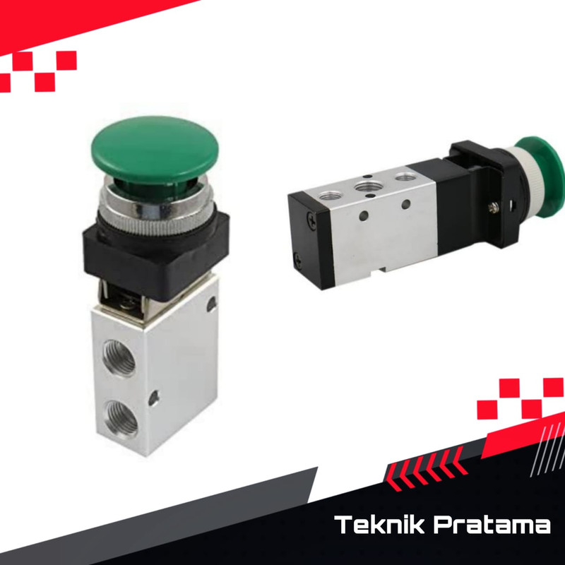 Jual MECHANICAL VALVE PUSH BUTTON WITH LOCK 5 LOBANG 5/2 DRAT 1/4" | Shopee Indonesia