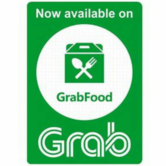 Jual Termurah!!! Sticker Grab food untuk cafe, rumah makan, booth dll ...