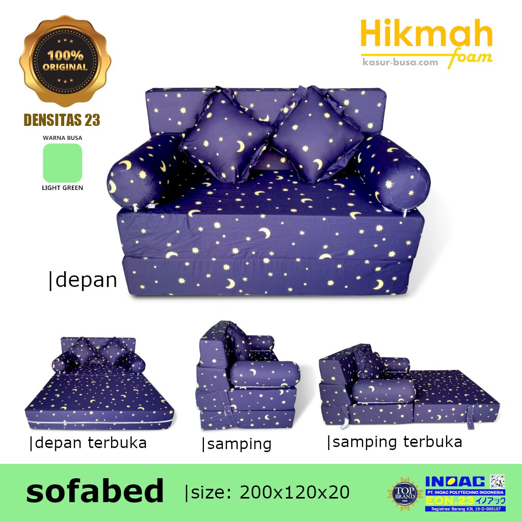 Jual Sofabed INOAC Semua Ukuran Sofa Bed Sofa Bad Kursi Lipat Busa ...