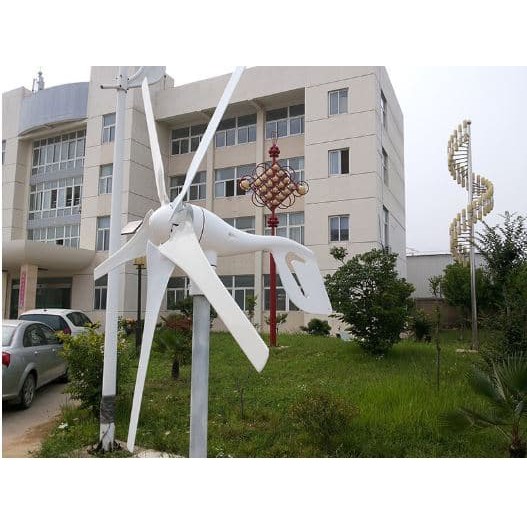 Jual Paket PLTB Generator Angin Wind Turbine Wind Generator +controler ...
