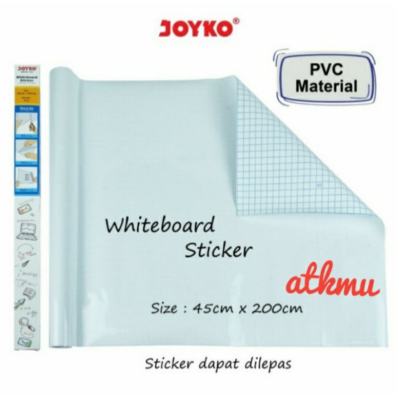 Jual Sticker Papan Tulis Whiteboard JOYKO WBSK -150 (200x45cm) | Shopee ...