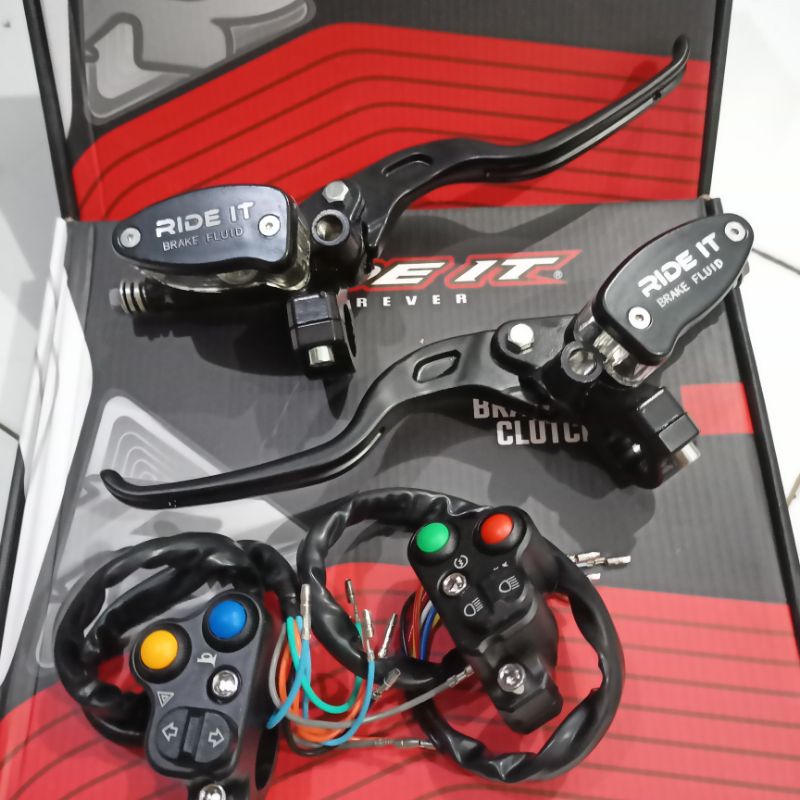 Jual MASTER Rem set kiri kanan 2tabung oval model RCB RX-King Nmax Pcx ...