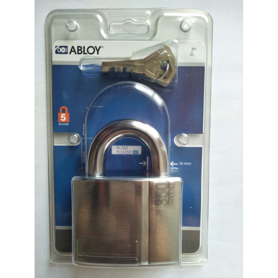 Jual Gembok ABLOY 350c25 Gembok ABLOY anti cairan kimia dan potong | Shopee Indonesia