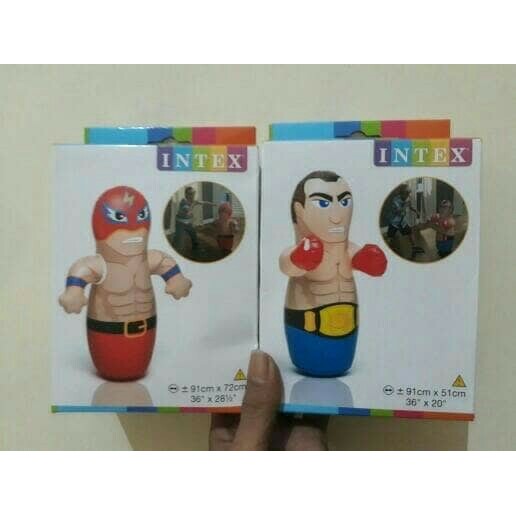 Jual mainan tinju anak / sansak intex ; balon tinju anak, balon renang ...