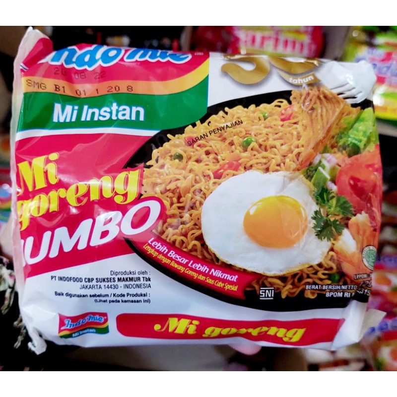Jual Indomie mie goreng rasa ayam panggang jumbo / indomie mie goreng ...
