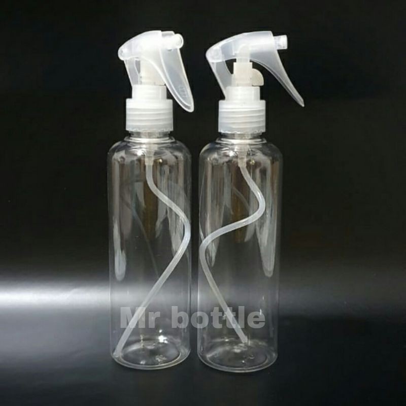 Jual Botol Spray Trigger 250ml Natural Bening | Sprey Trigger Kosong PET 250ml | Shopee Indonesia