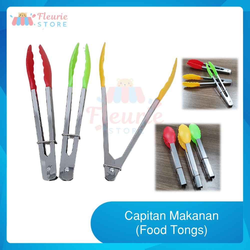 Jual Capitan Makanan Warna Warni - Penjepit Gorengan (Food Tongs ...
