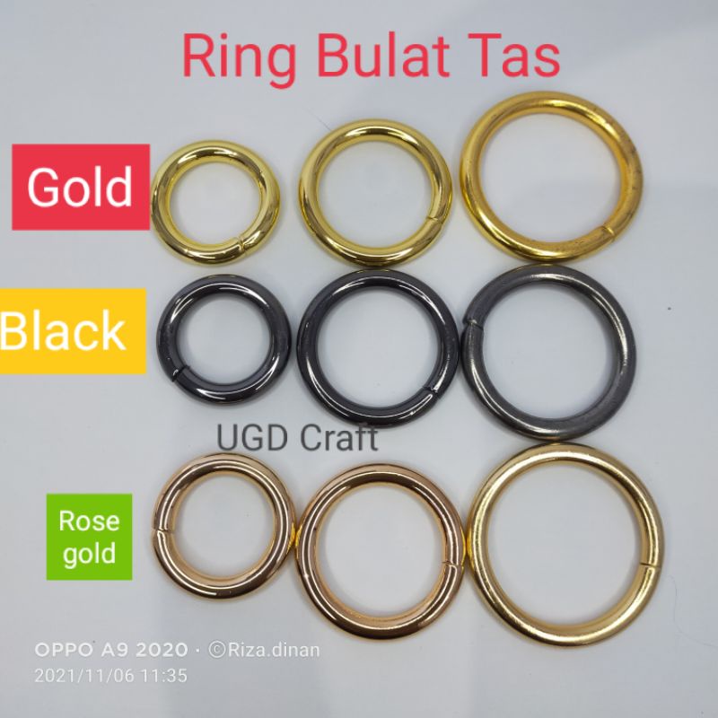 Jual (6pcs) Ring BULAT Gold / RoseGold / Black BULAT BULAT BULAT ...