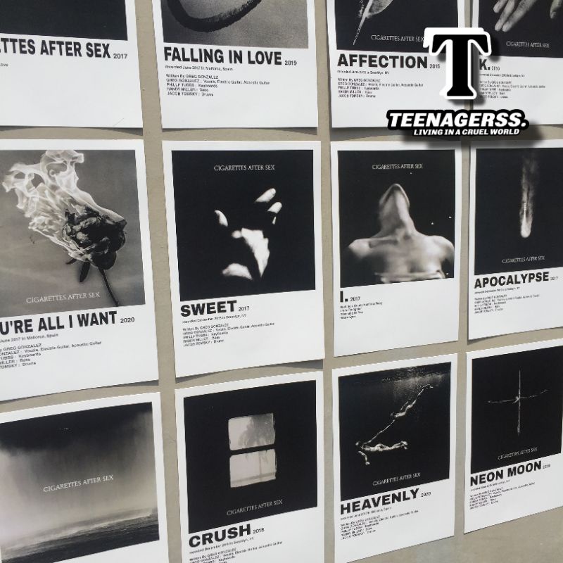 Jual 14 PCS Poster Band CAS Wall Decor Aesthetic | Shopee Indonesia