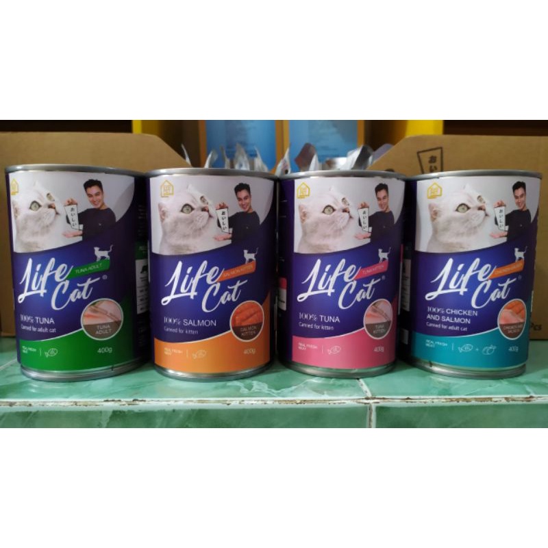 Jual LIFE CAT KALENG 400 GR/ MAKANAN KUCING ADULT DAN KITTEN | Shopee ...