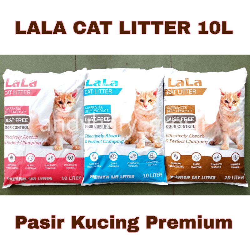 Jual LaLa Cat Litter 10L Pasir Gumpal Pasir Wangi Kucing Premium Cat ...