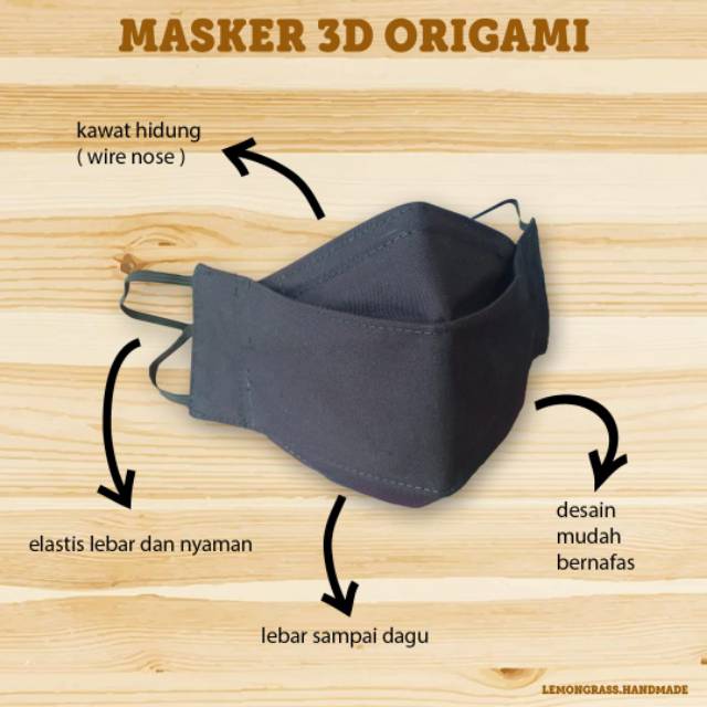 Jual Masker 3D Origami (earloop) | Shopee Indonesia