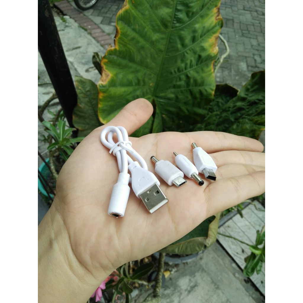 Jual KABEL CHARGER PENDEK / KABEL POWER BANK 3 IN 1 | Shopee Indonesia