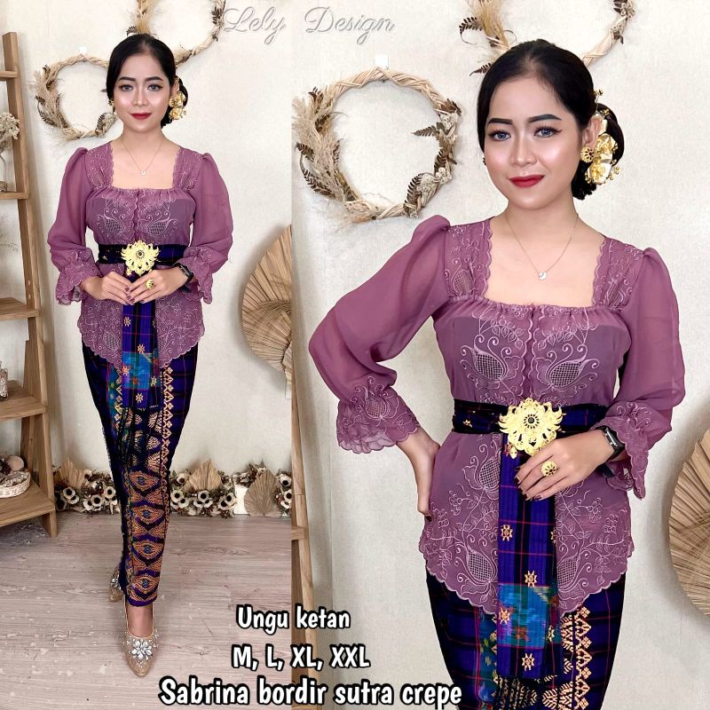 Jual Kebaya bordir Bali murah kerut terbaru / kebaya Bali bagus | Shopee Indonesia