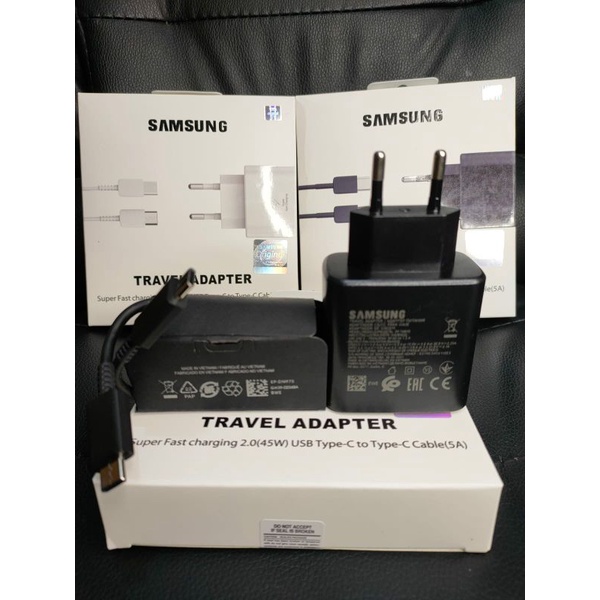 Jual charger Samsung tipe c to tipe c original 100%super fastcharging ...