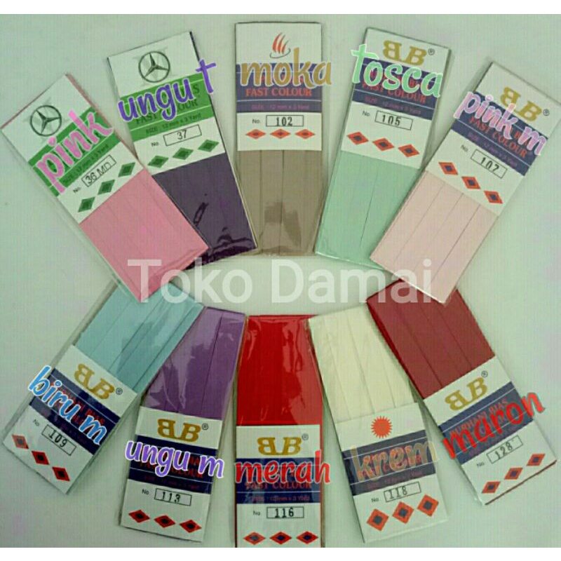 Jual BISBAN SATIN POLOS [ Per Pcs ] | Shopee Indonesia