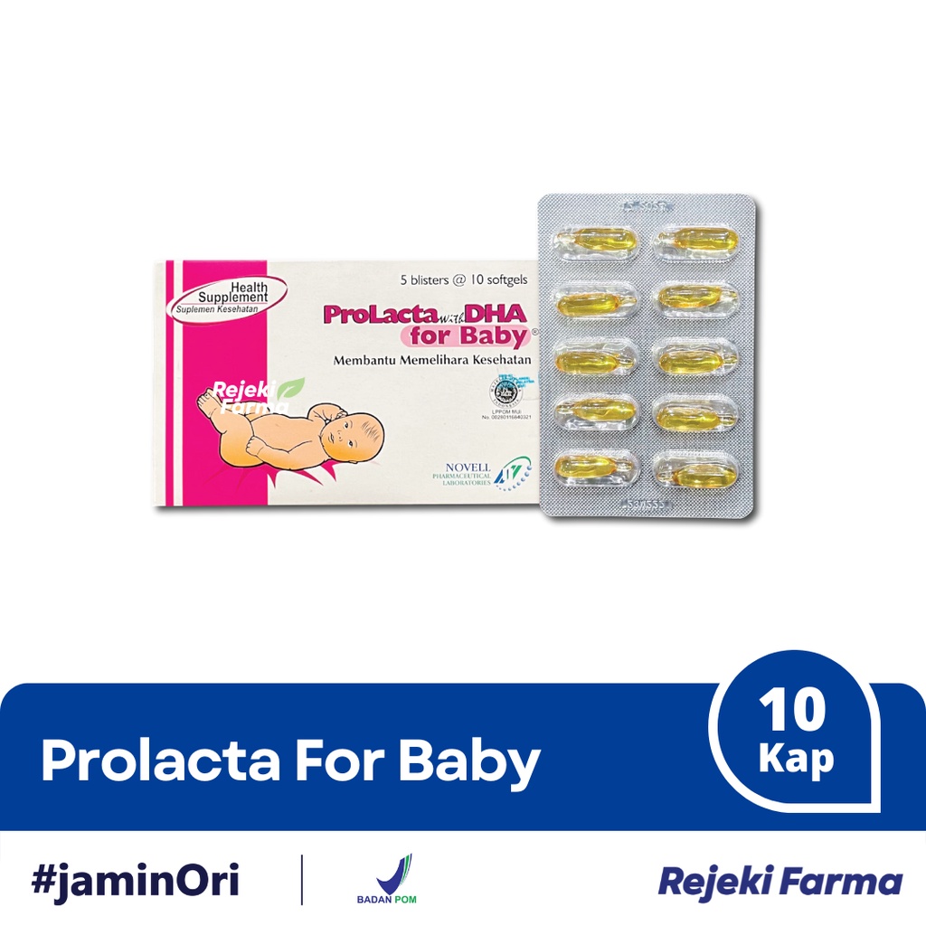 Jual Prolacta with DHA For Baby 1 Strip isi 10 Kapsul Softgel - Untuk ...